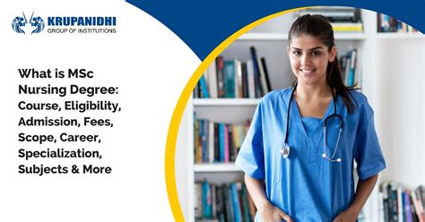 What Is Msc Nursing Degree Course Eligibility Admission Fees Scope Career Specialization