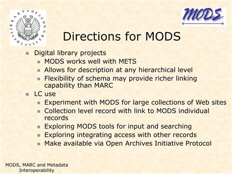 Ppt Rich Descriptive Metadata In Xml Mods As A Metadata Scheme