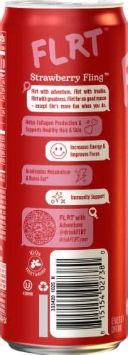 Flrt Zero Sugar Strawberry Fling™ Energy Drink Can 12 Fl Oz King Soopers