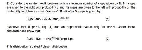 Solved Consider The Random Walk Problem With A Maximum