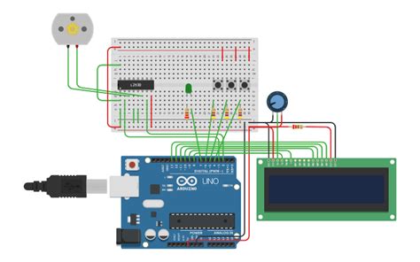 Circuit Design Arduinolcdbotaomotorcc Com L293d Tinkercad