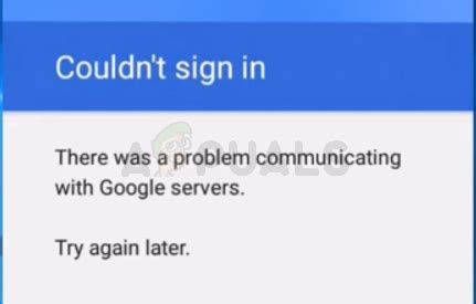 How To Fix There Was A Problem Communicating With Google Servers