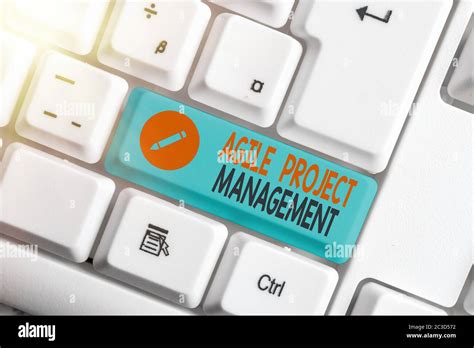 Writing Note Showing Agile Project Management Business Concept For