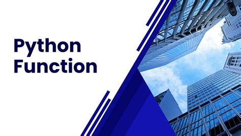 Understanding Python Functions A Comprehensive Guide Finance Tech And Analytics Career