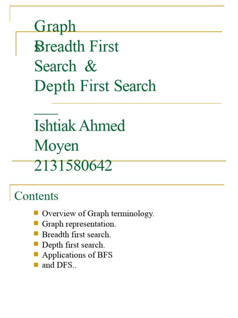 Graph Presentation Pdf Vertex Graph Theory Discrete Mathematics