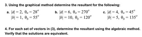 solved 3 using the graphical method determine the resultant