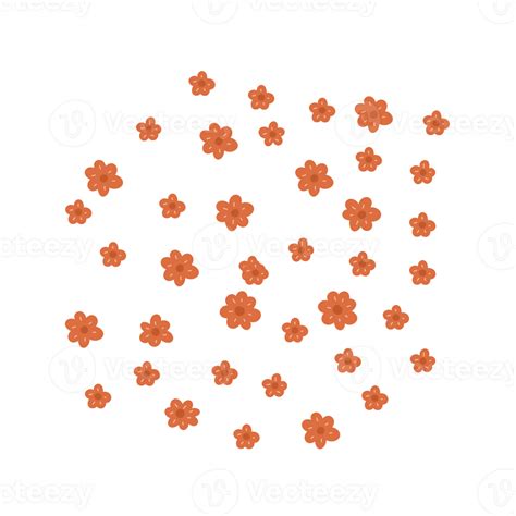 Orange Blossom Doodle Art 24675002 Png