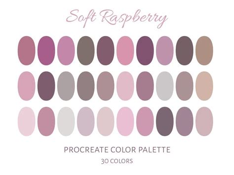 Procreate Color Palette Muted Pink Colors Hex Codes Digital Etsy UK In 2022 Hex Color Codes