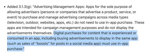 Apple To Developers Social Media Post Boosts Must Be Iaps Subject To Platform Fees Mobile