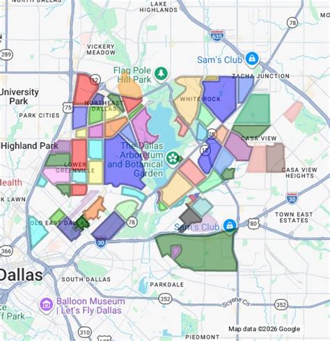 Map Of Dallas Texas Neighborhoods