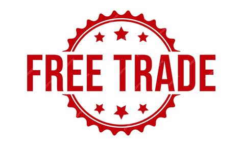 Premium Vector Free Trade Rubber Stamp Vector Illustration On White