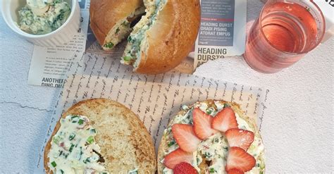 베이컨쪽파크림치즈 만드는법 베이글샌드위치 만들기