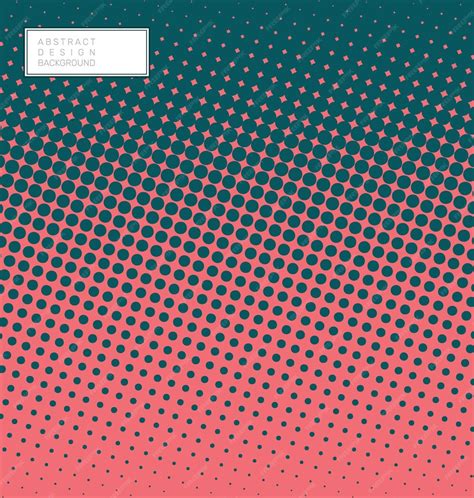 Premium Vector Abstract Geometric Halftone Pattern Color Gradient Background Vector