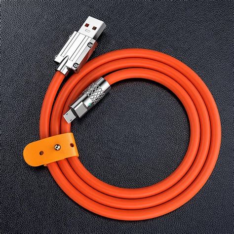 Jual Kabel Data Android IOS Type C Seng Paduan Silikon Fast Charging