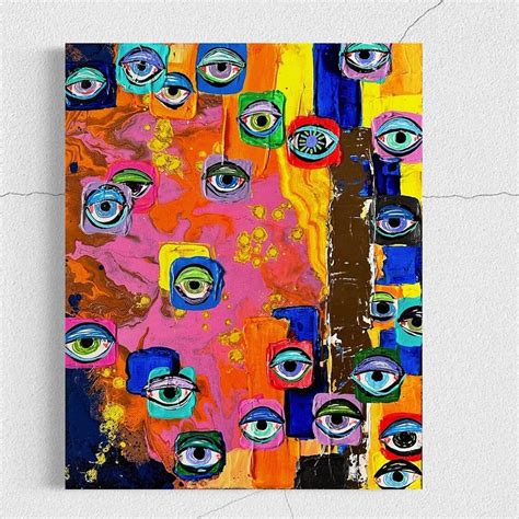Textured Abstract Interpretive Wall Art 16x20 Acrylic Painting Abtract