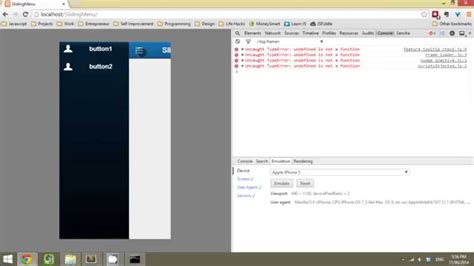 Create A Sliding Menu Sencha Touch Video Tutorial Youtube