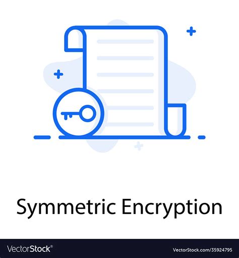 Symmetric Encryption Royalty Free Vector Image