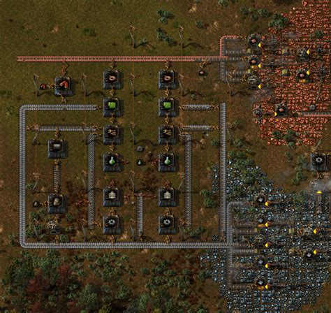 My First Attempt At De Spaghettifying My Science Pack 2 Production R Factorio