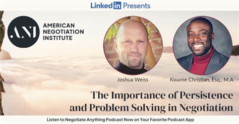 The Importance Of Persistence And Problem Solving With Joshua Weiss