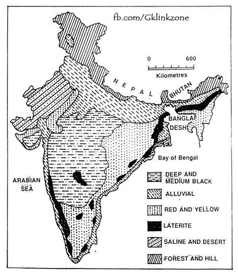 Types Of Soil In India Map Map