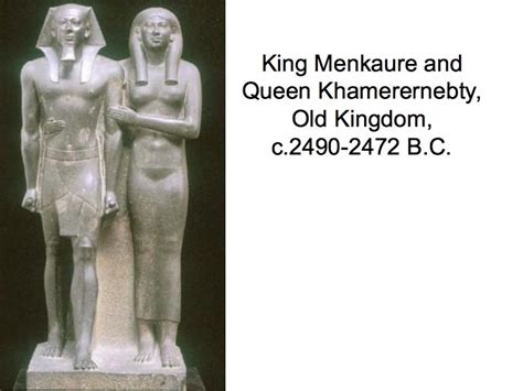 Menkaure And Khamerernebty Statue