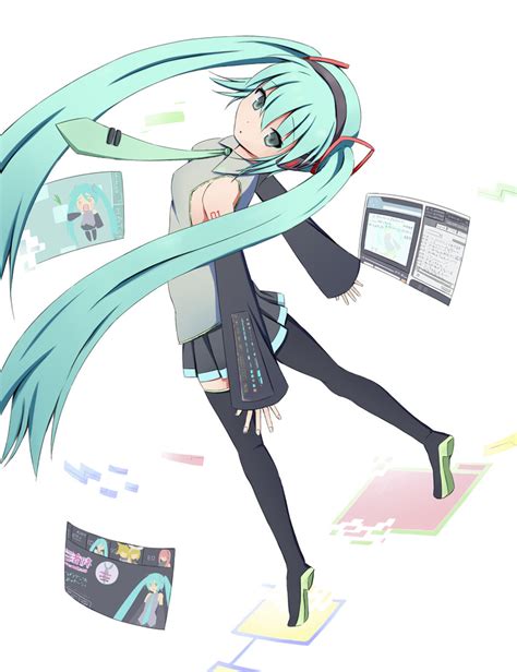 Hatsune Miku And Hachune Miku Vocaloid And More Drawn By Kokuha Danbooru