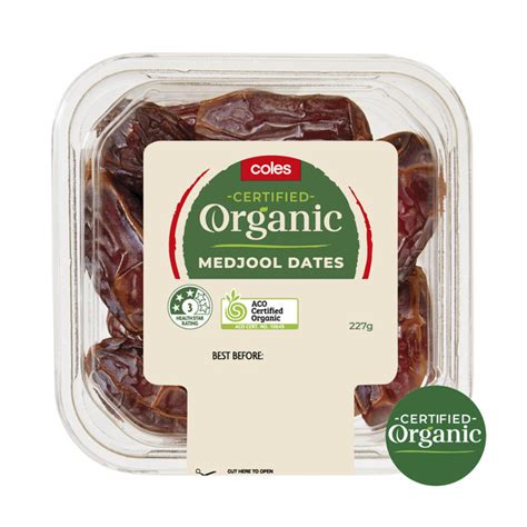 Calories In Coles Organic Medjool Dates Calcount