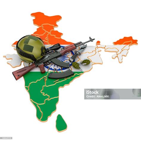 인도 개념에서 군사력 군대 또는 전쟁 충돌 흰색 배경에서 격리된 3d 렌더링 3차원 형태에 대한 스톡 사진 및 기타 이미지 3차원 형태 Revolution 개념