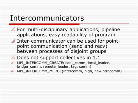 Ppt Mpi Communicators And Process Topologies For Efficient Message