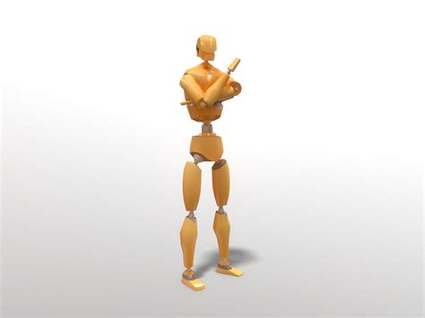 Crash Test Dummy 3d Model 19 3ds Blend Dae Fbx Max Obj Free3d