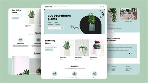 Plants Website Design Html Css And Js Youtube