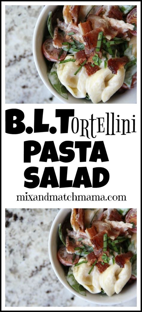Bltortellini Pasta Salad Recipe Mix And Match Mama