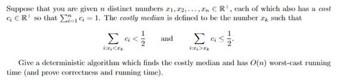 solved suppose that you are given n distinct numbers
