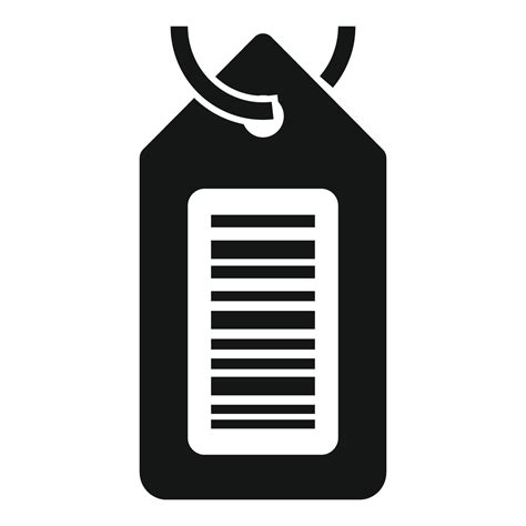 Scan Bar Code Tag Icon Simple Vector Check Ticket 38949810 Vector Art