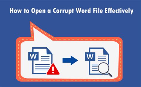 A Simple Guide To Open A Corrupt Word File Effectively