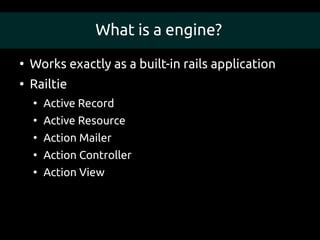 Rails Engine PPT