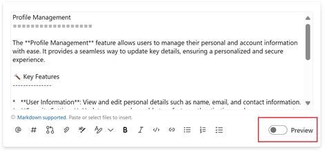 markdown support arrives for work items power community