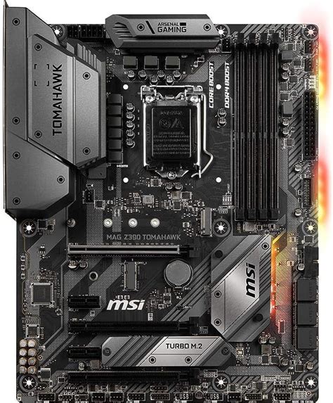 Msi Mag Z390 Tomahawk Lga1151 Intel 8th And 9th Gen M 2 Usb 3 1 Gen 2 Ddr4 Hdmi Dp