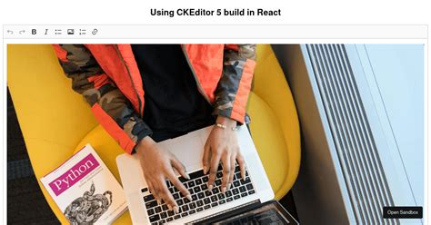 Ckeditor Config Example Forked Codesandbox