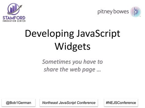 Developing Javascript Widgets Ppt