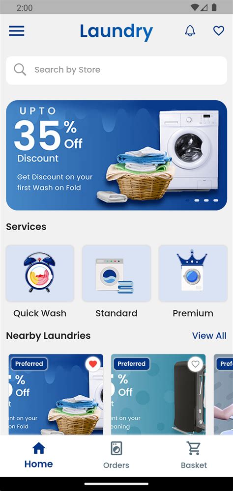 Vkwebtech Laundry Services Mobile App Ui Flutter By Vijaykanna