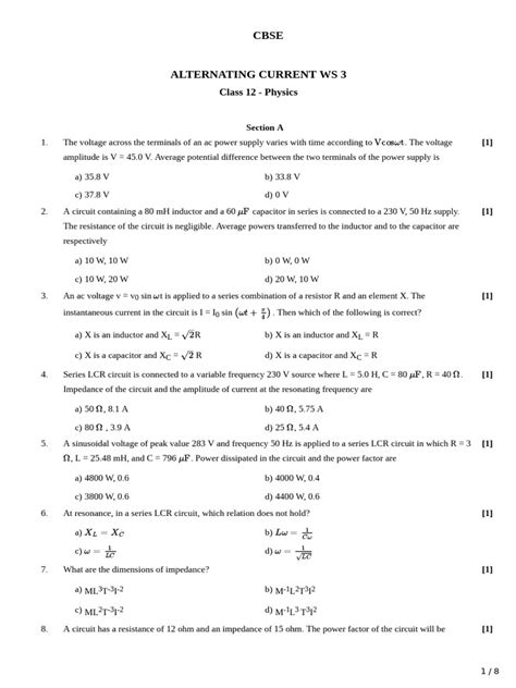 Alternating Current Ws 3 Peak And Rms Value Of Alternating