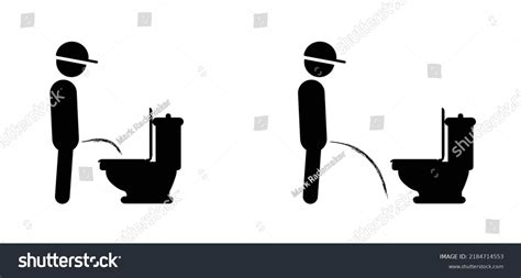 Cartoon Stick Figures Stickman Toilet Logo เวกเตอร์สต็อก ปลอดค่าลิขสิทธิ์ 2184714553