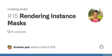 Rendering Instance Masks · Issue 15 · Mmatlpyrender · Github