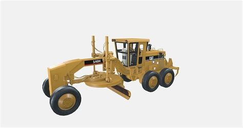 Grader Vehicle 3d Model Cgtrader