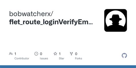 GitHub Bobwatcherx Flet Route LoginVerifyEmail