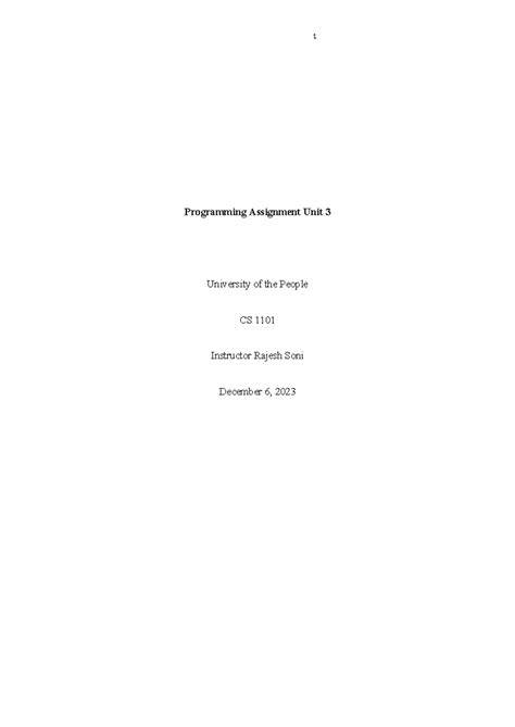 Programming Assignment Unit 3 This Recusive Function Takes A Positive Integer And Countinues
