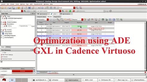 Cadence Virtuoso Optimization Of Transistor Using Ade Gxl Youtube