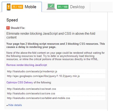 Html Eliminate Render Blocking Javascript And Css Stack Overflow