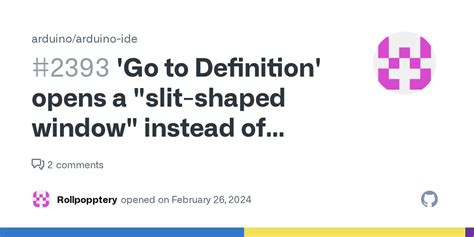 Go To Definition Opens A Slit Shaped Window Instead Of Opening File Containing Definition